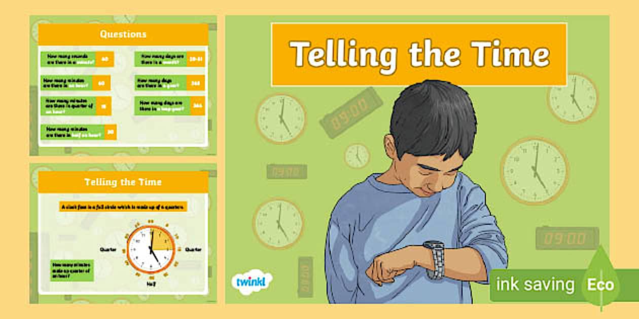 Telling the Time (Quarter Past and Quarter To) - Twinkl