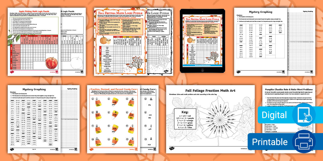 Sixth Grade Fall Math Sub Pack (teacher made) - Twinkl