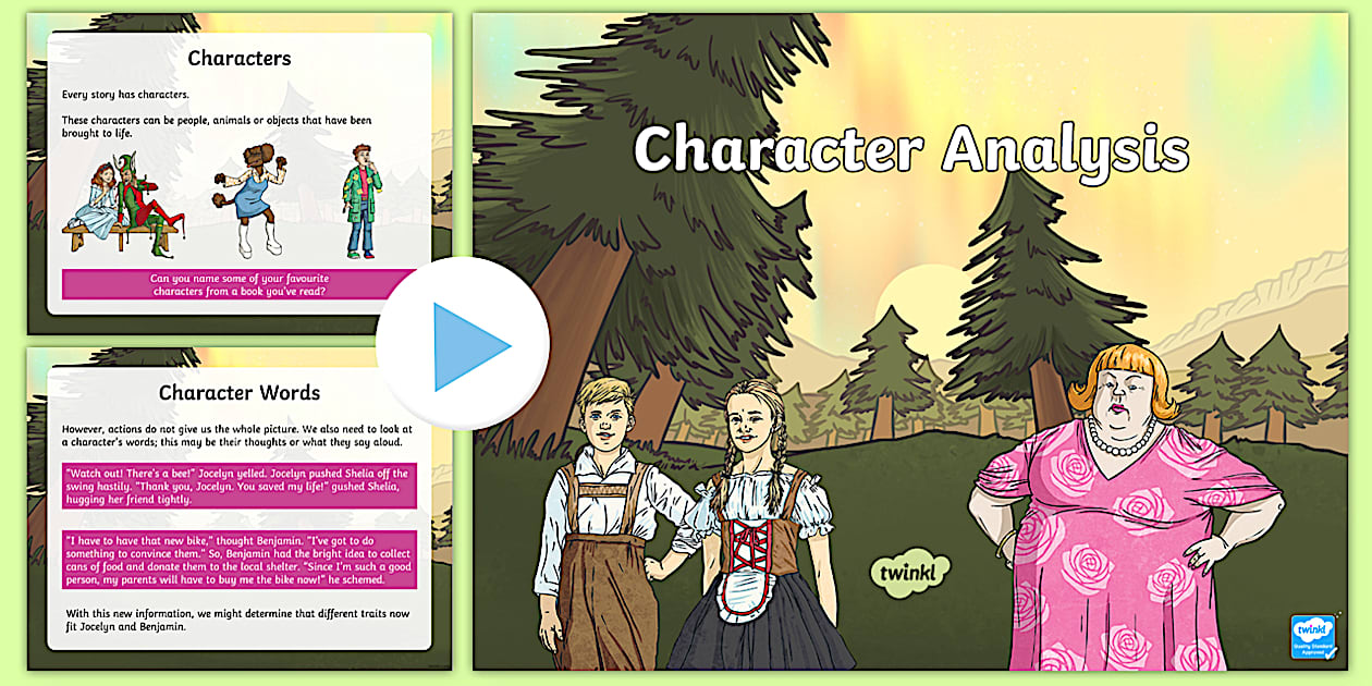 Character Analysis PowerPoint (teacher made) - Twinkl