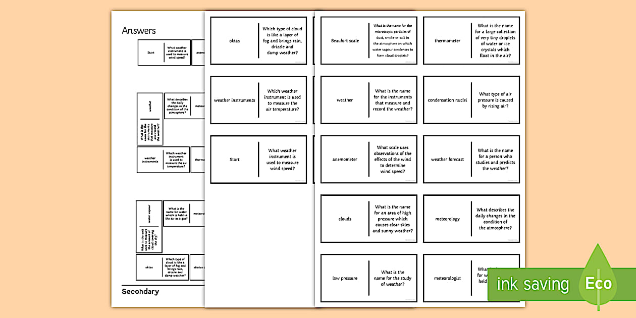 Weather and Climate 2: Dominoes