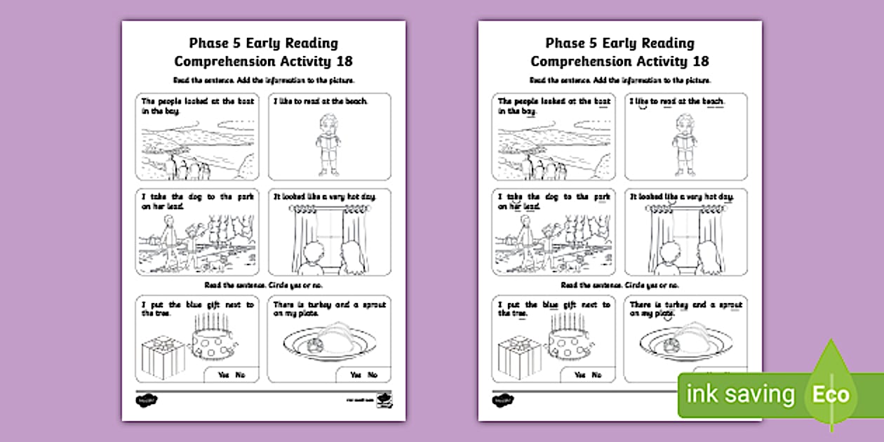 Phase 5 Early Reading Comprehension Activity 18 - Twinkl