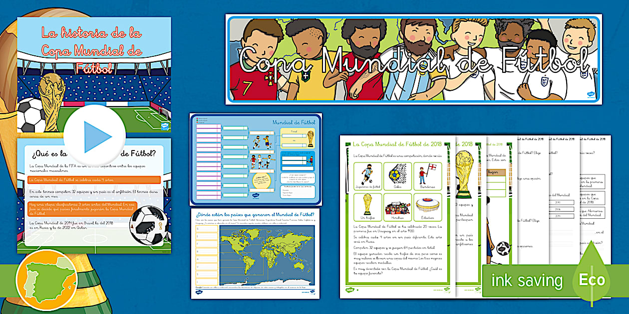 Pack de recursos: La Copa Mundial de Fútbol de 2018 - 1º a 2º de primaria