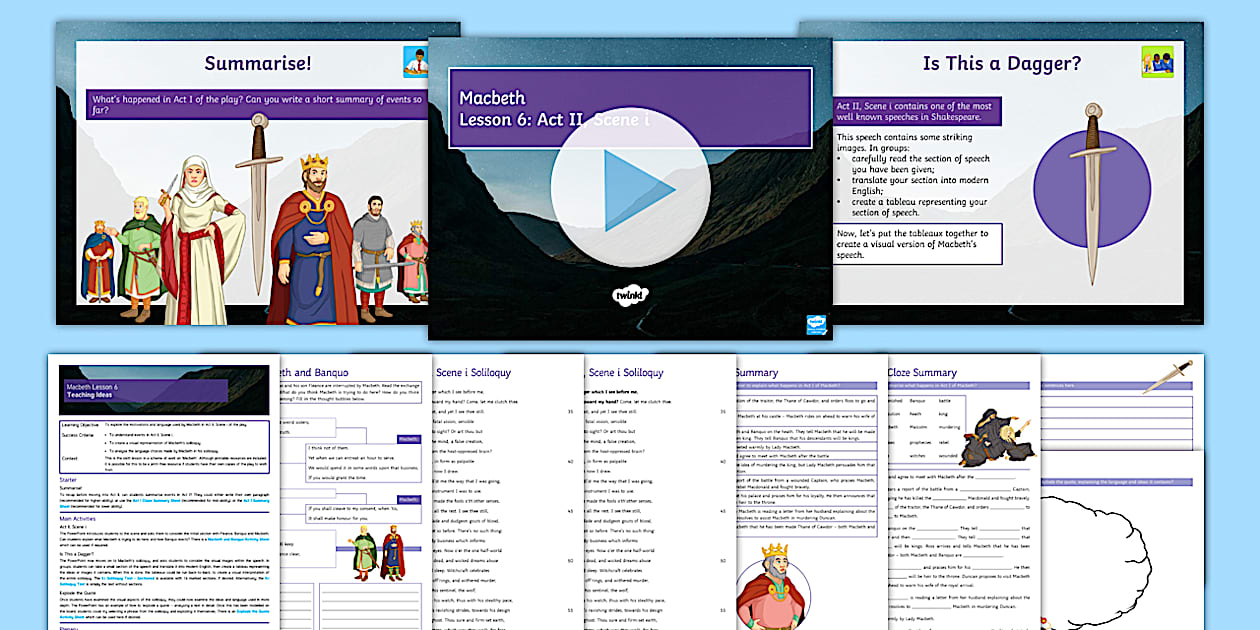 Macbeth Act 2 | Lesson 6: Act II, Scene I | Beyond English