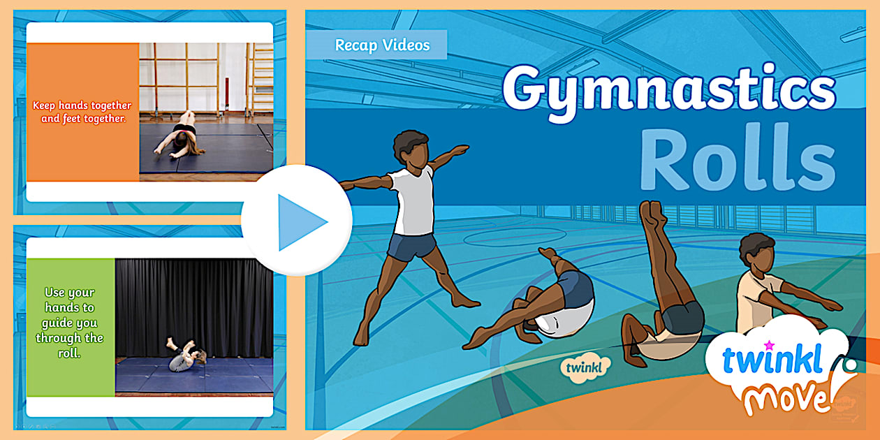 Gymnastics Rolls Videos PowerPoint - Twinkl Move PE - Twinkl