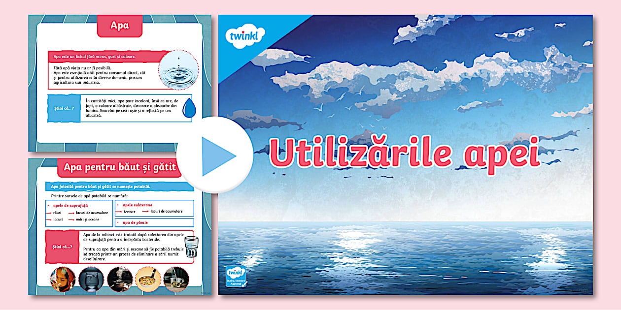Utilizările apei – PowerPoint | Twinkl România - Twinkl