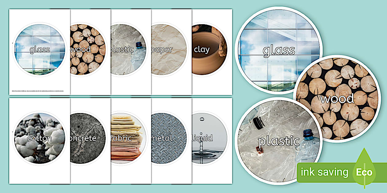 Materials Display Circle Photo Cut-Outs (teacher made)