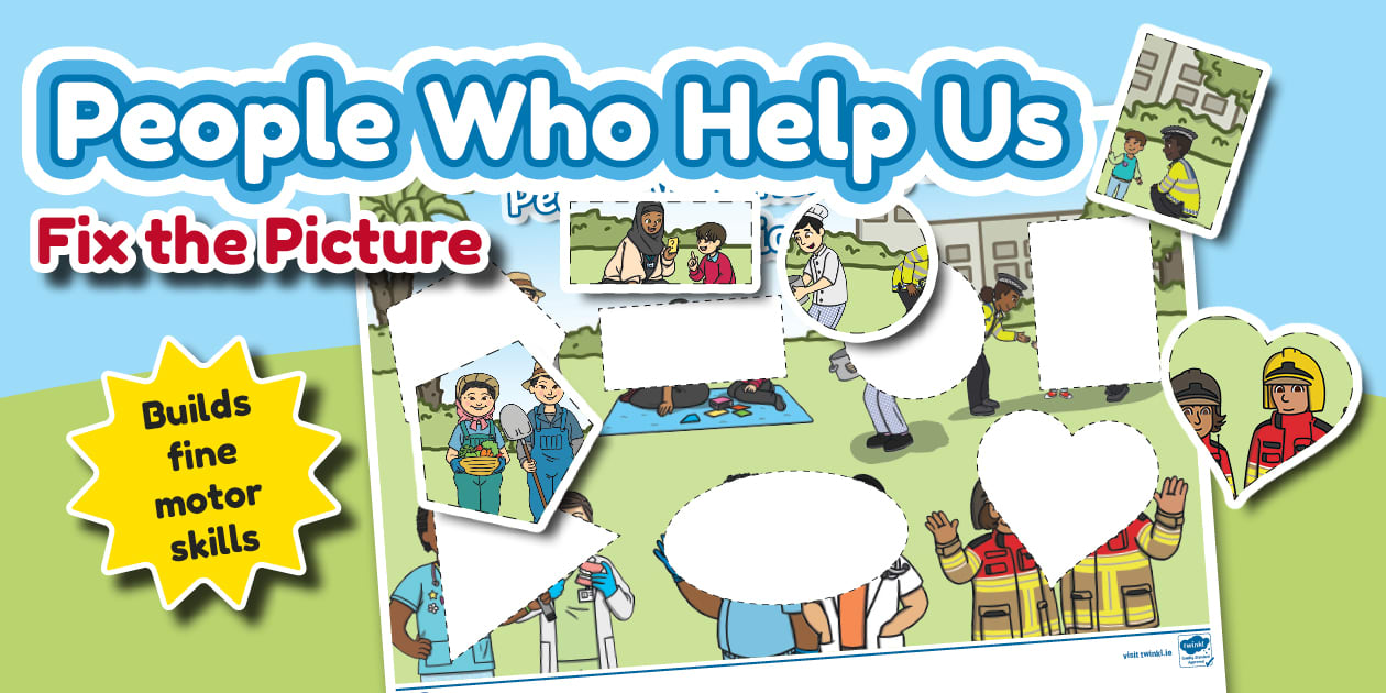 People Who Help Us Fix the Picture Activity