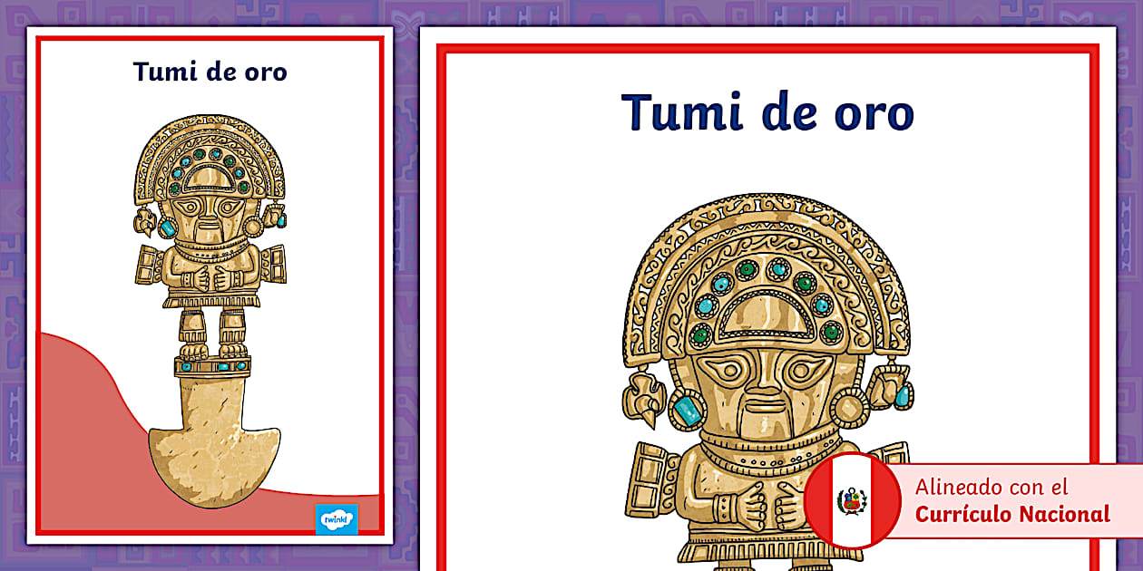 Afiche de Tumi de oro | Materiales Educativos Twinkl Perú