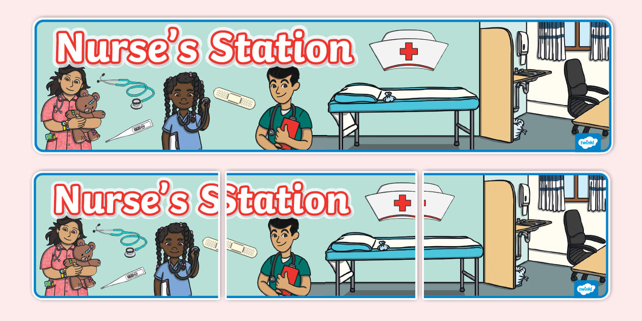 Nurse Station Role Play Display Banner (teacher made)
