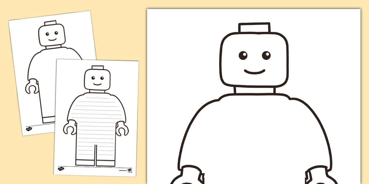 Building Brick Man Writing Template (Teacher-Made) - Twinkl