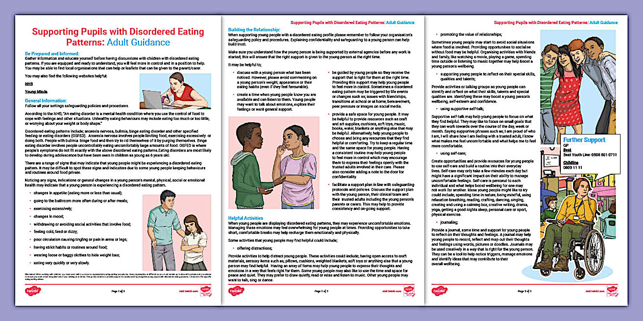 Supporting Pupils with Disordered Eating Patterns: Guidance