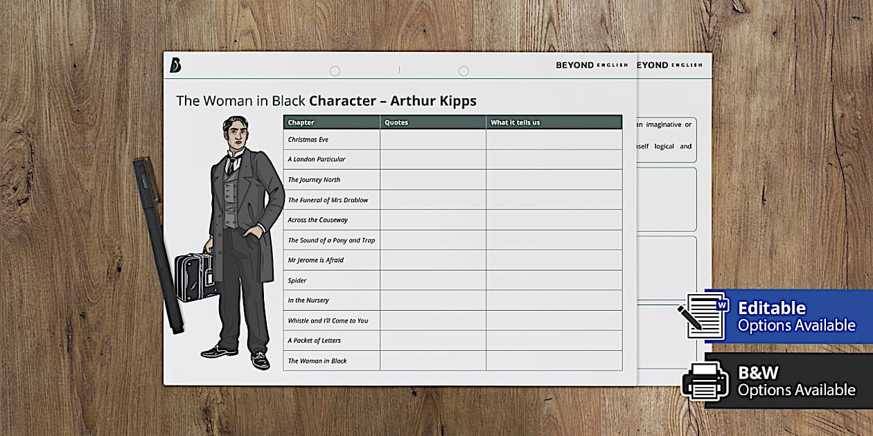 The Woman in Black Arthur Kipps | KS3 Task | Beyond English