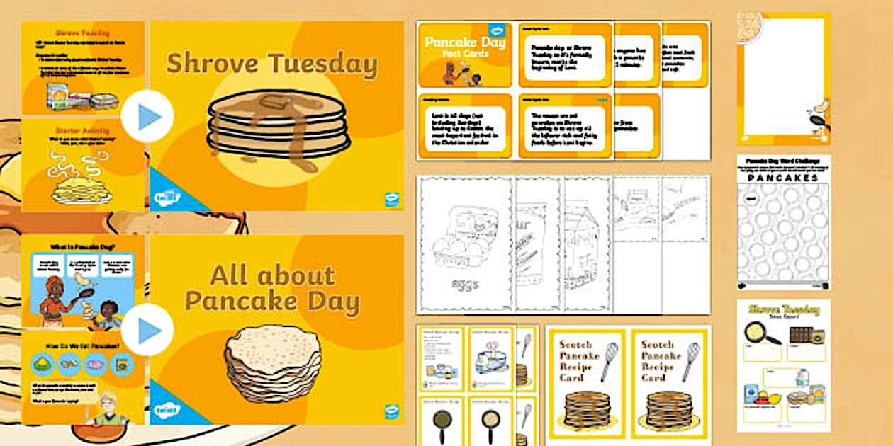 Pancake Day CfE First Level Resource Pack - Twinkl