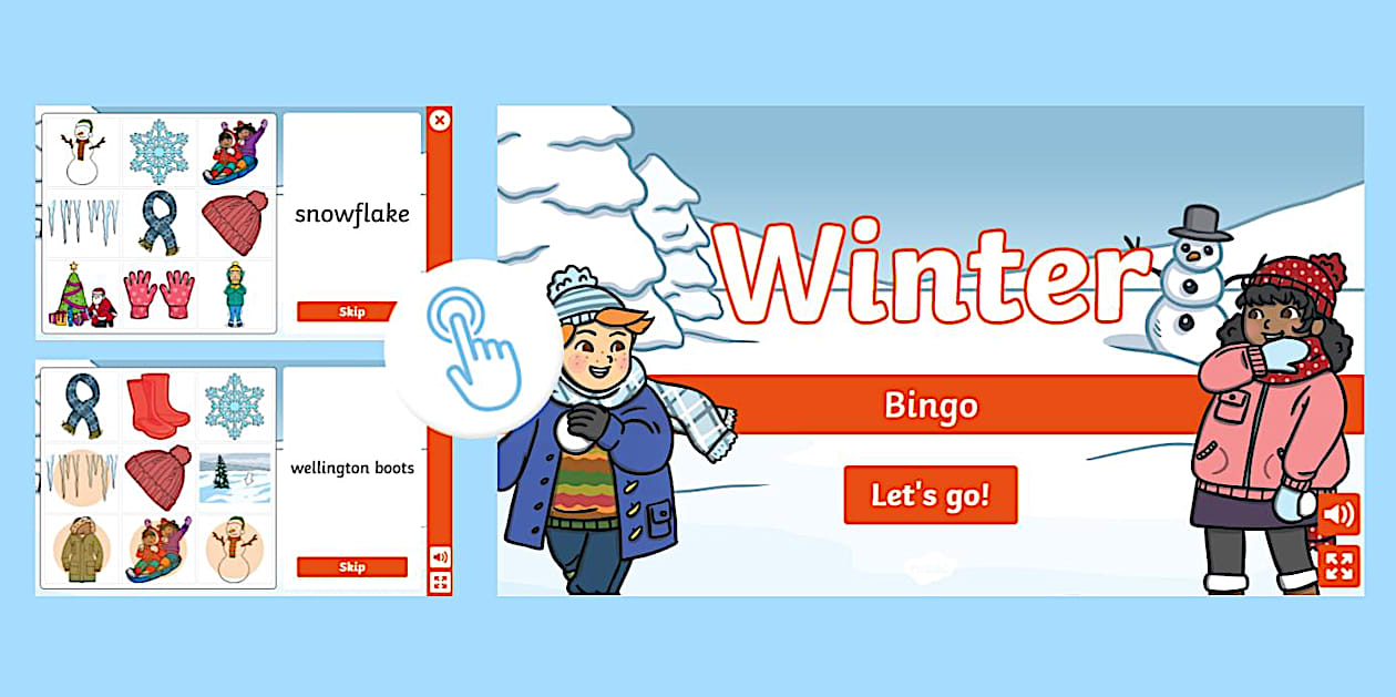 Interactive Winter Themed Bingo Game | Twinkl Resources