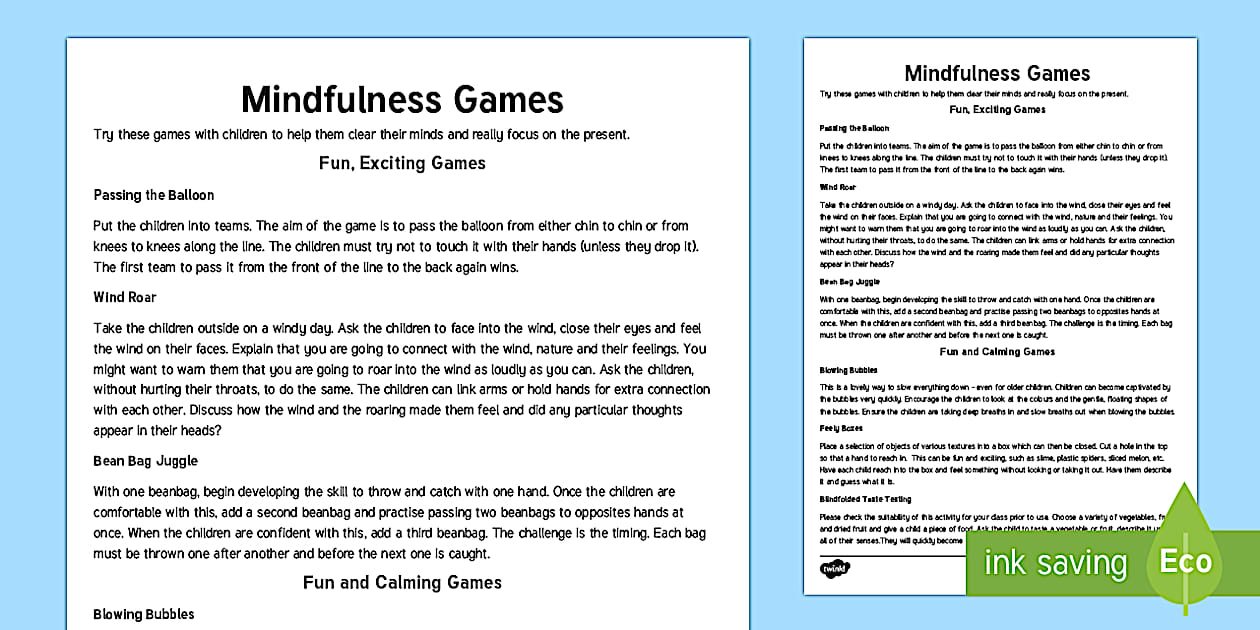 Mindfulness Class Activities | Mindfulness Lessons for Kids