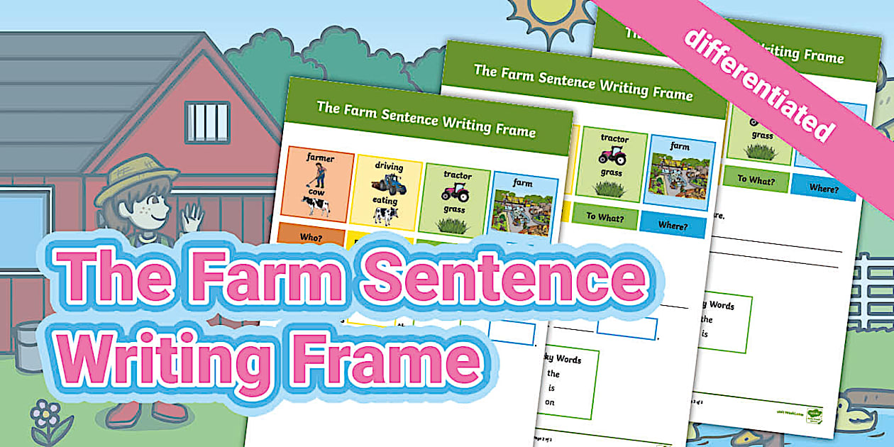 The Farm Differentiated Sentence Writing Frame
