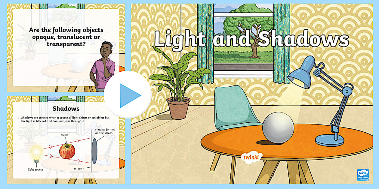 Light and Shadow PowerPoint (teacher made) - Twinkl