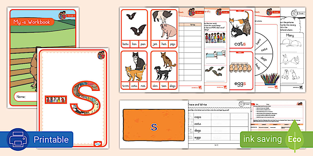 Grade 1 Phonics Pack -s