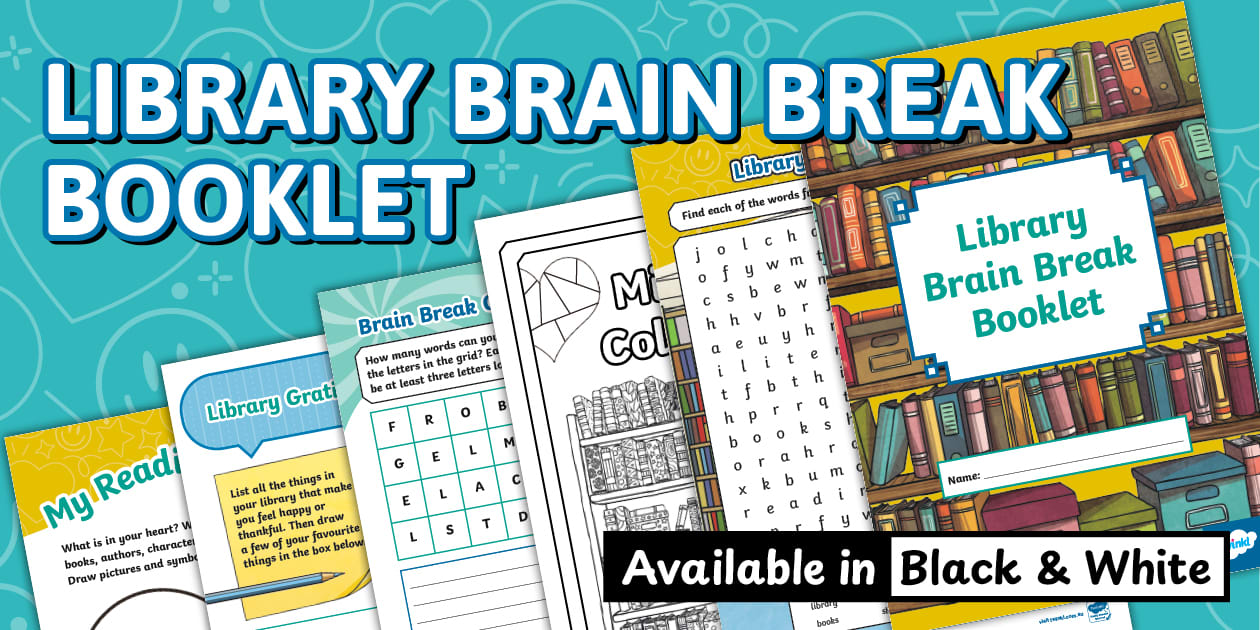 Library Brain Break Booklet