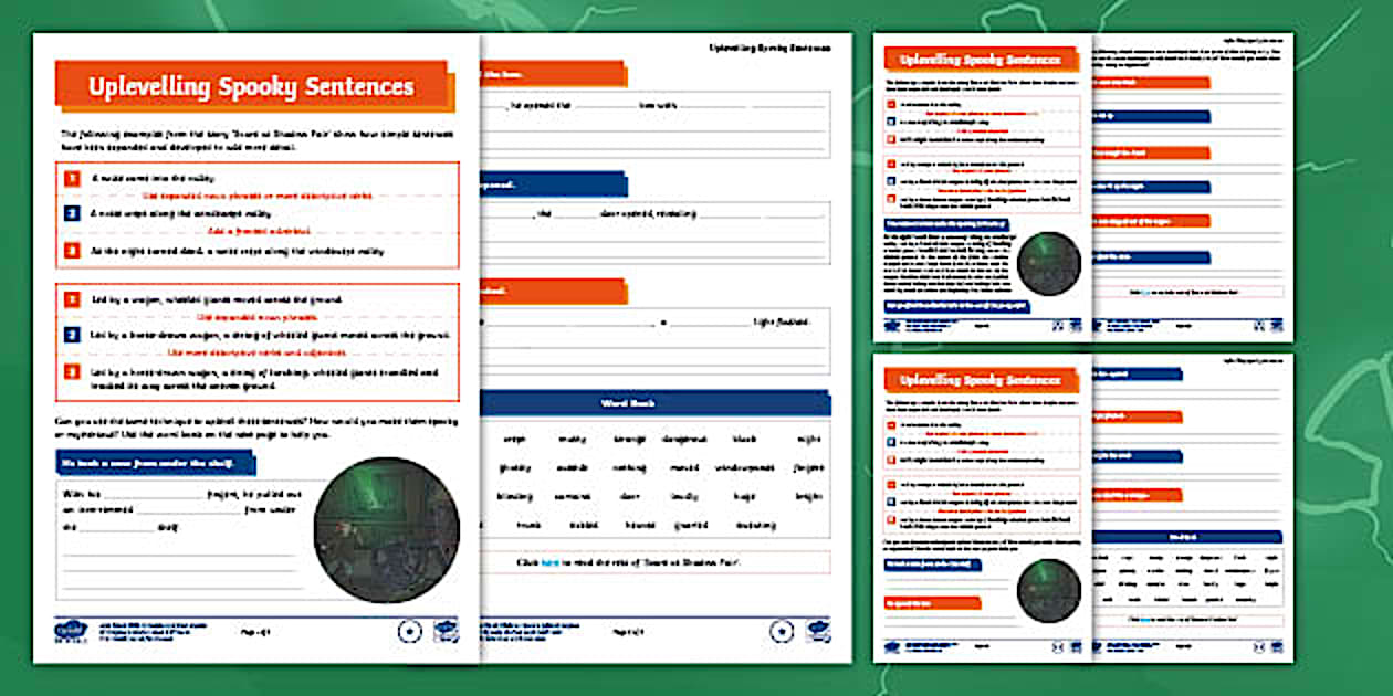 Uplevelling Descriptive Writing KS2 Worksheet | Twinkl
