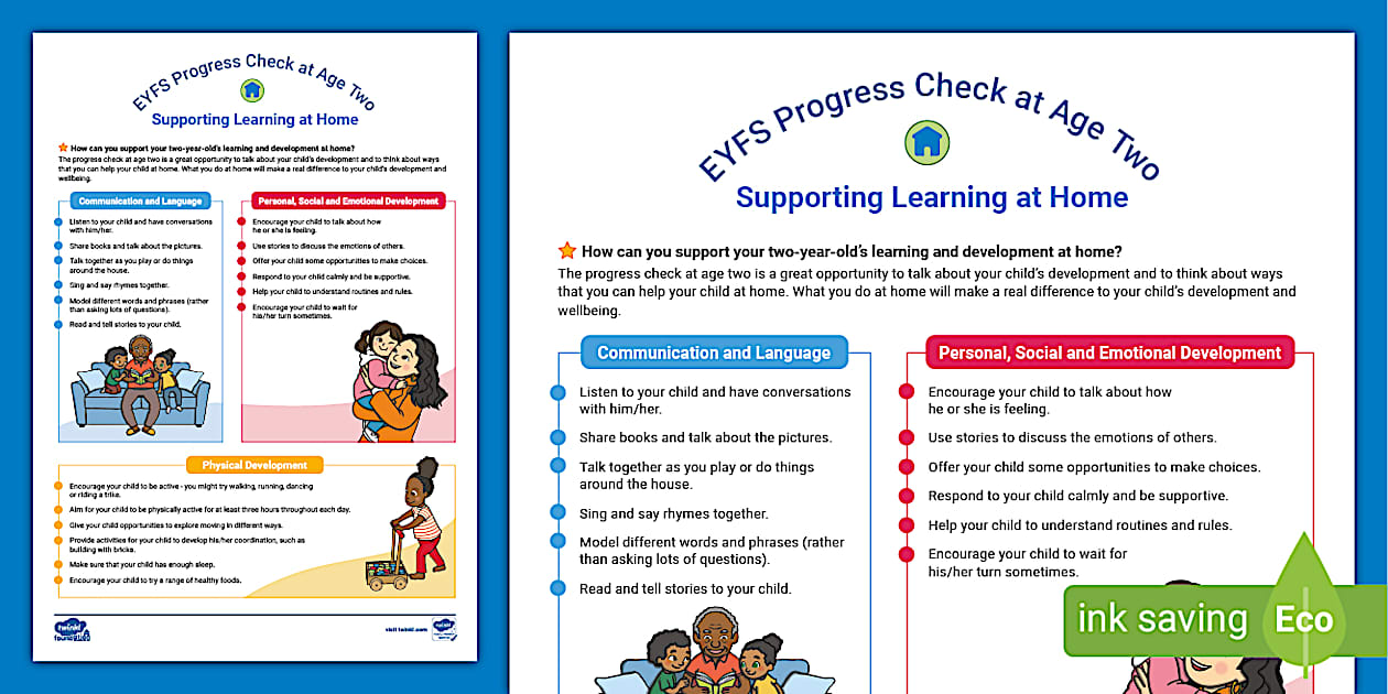 EYFS Progress Check at Age Two: Supporting Learning at Home