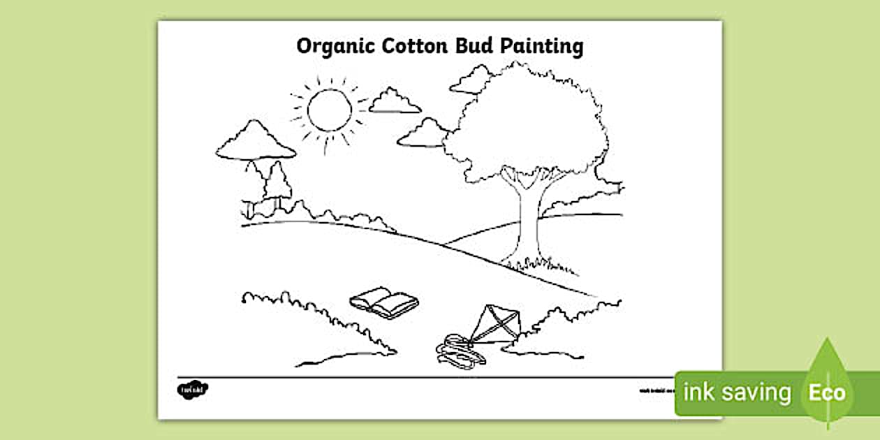 Organic Cotton Dabbing Painting Activity - Primary Resource