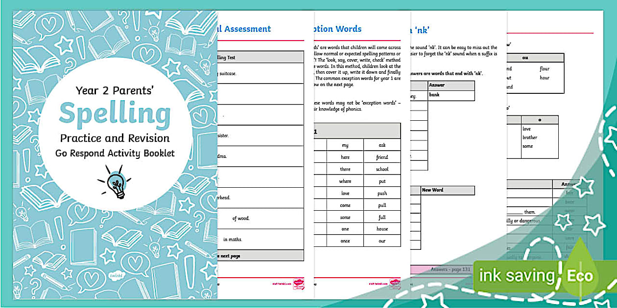 KS1 SATs Spelling List and Revision - Activity Booklet