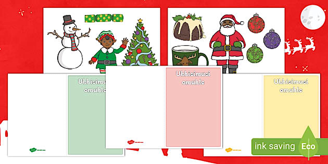 isiZulu DIY Christmas Cards For Kids | Festive Art & Craft