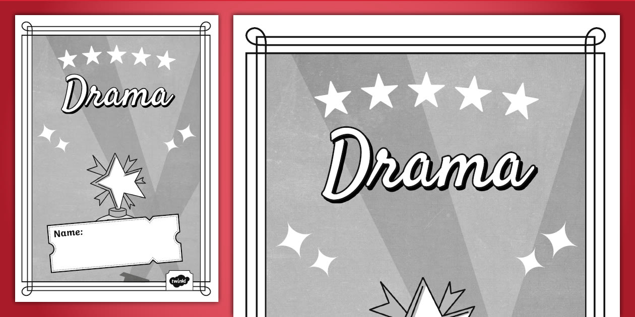 Old Hollywood Themed Drama Book Cover (Teacher-Made)