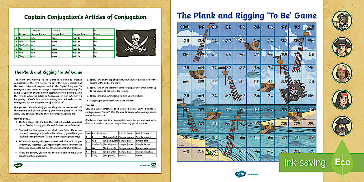 Plank and Rigging 'To Be' Game (teacher made) - Twinkl