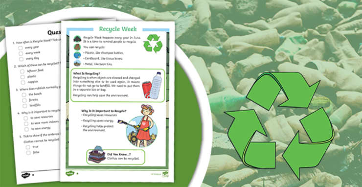 Recycle Week | Twinkl Teaching Calendar - Twinkl