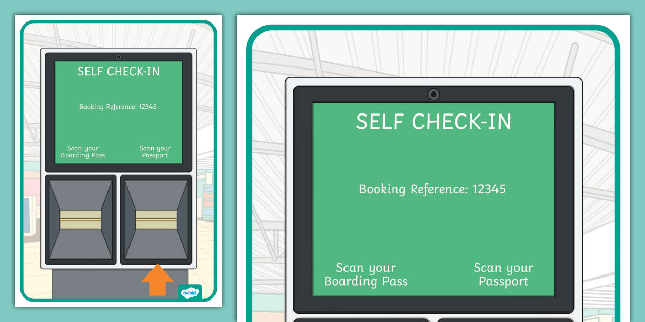 Irish Airport Role-Play Self Check-In (teacher made)