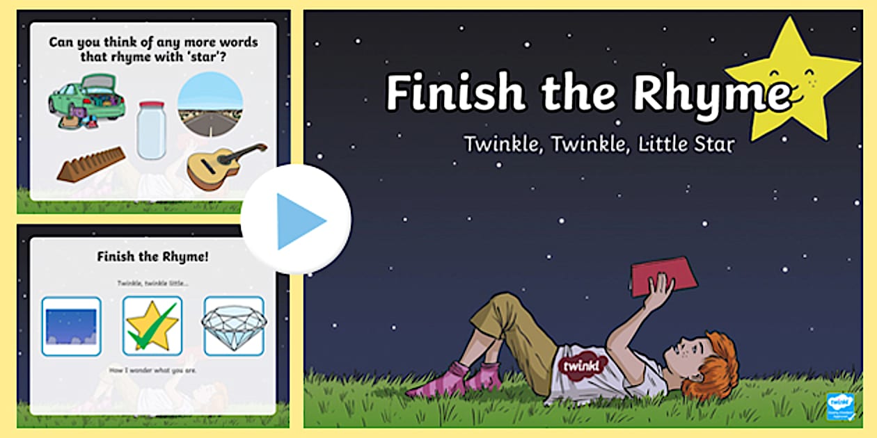 Finish the Rhyme: Twinkle, Twinkle, Little Star PowerPoint