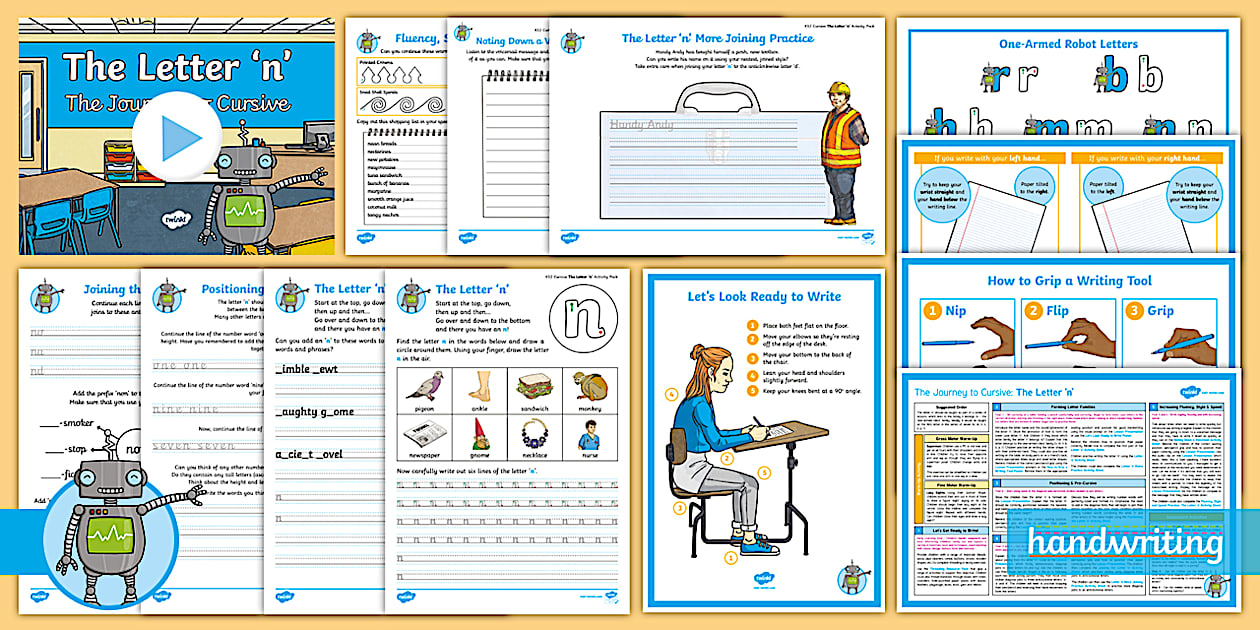 Cursive 'n' | Handwriting Resources (teacher made) - Twinkl