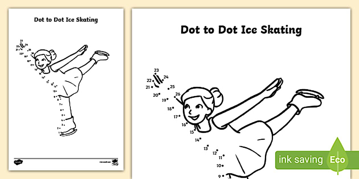 Dot to Dot Ice Skating Activity - Activities - Resources