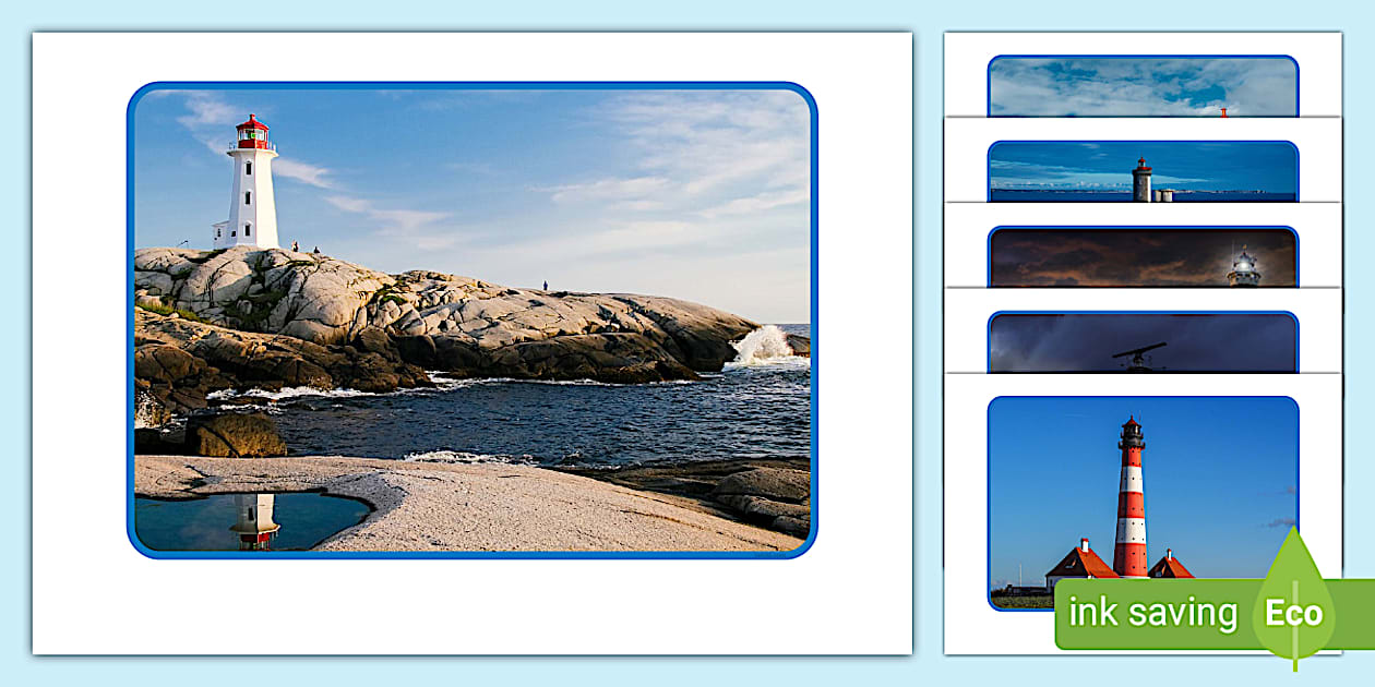 Lighthouse Photo Display Pack - The Seaside (teacher made)