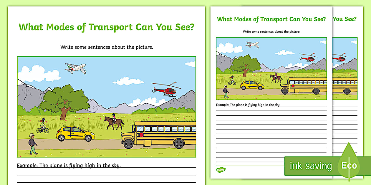 Transport Writing Picture Stimulus - Creative Writing