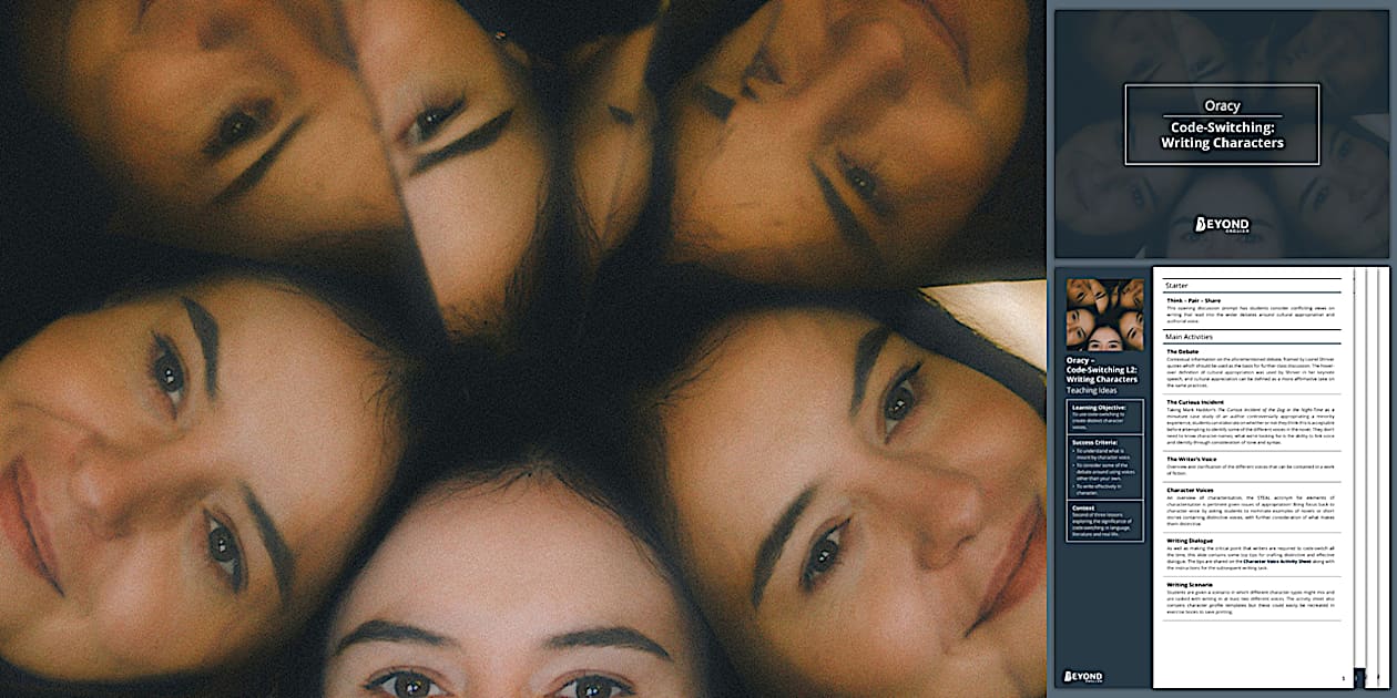 Code-Switching Lesson 2: Writing Characters (teacher made)