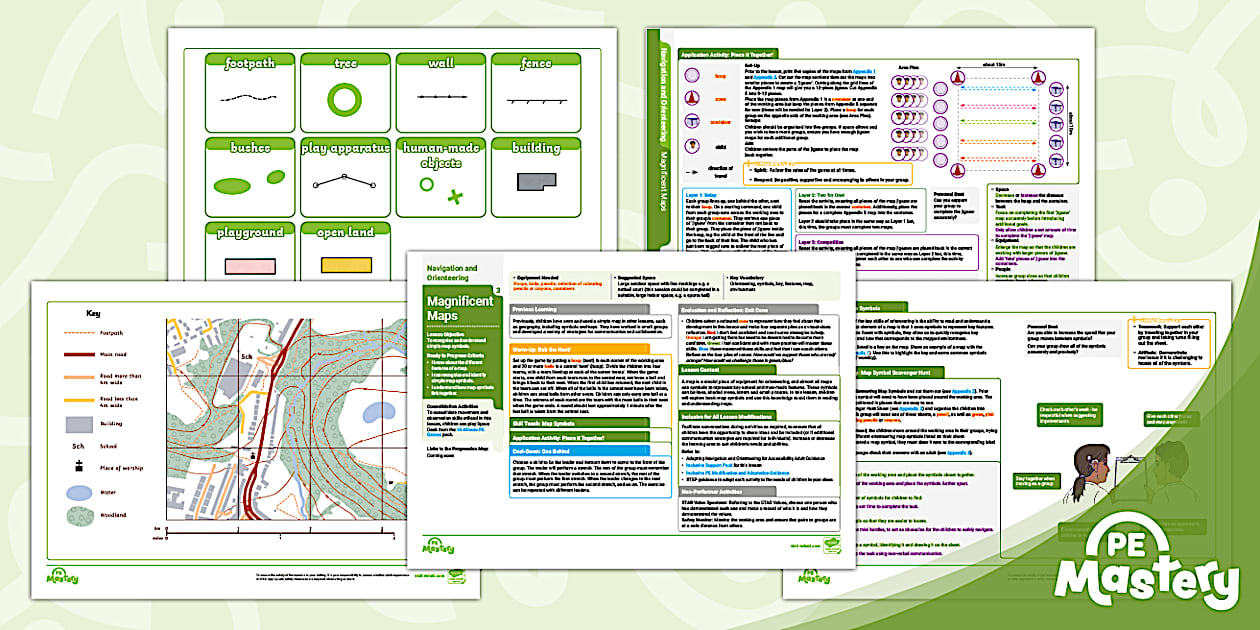 PE Mastery: LKS2 Navigation and Orienteering Lesson 3 - Maps
