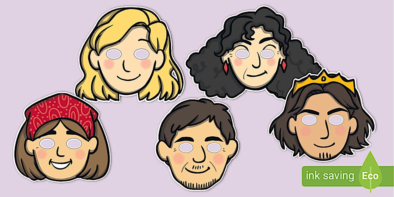 Rapunzel Role Play masks