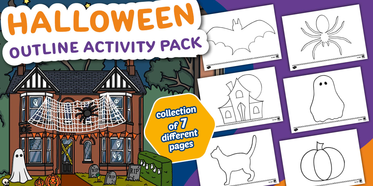 Halloween Activity Pack for Colouring Fun