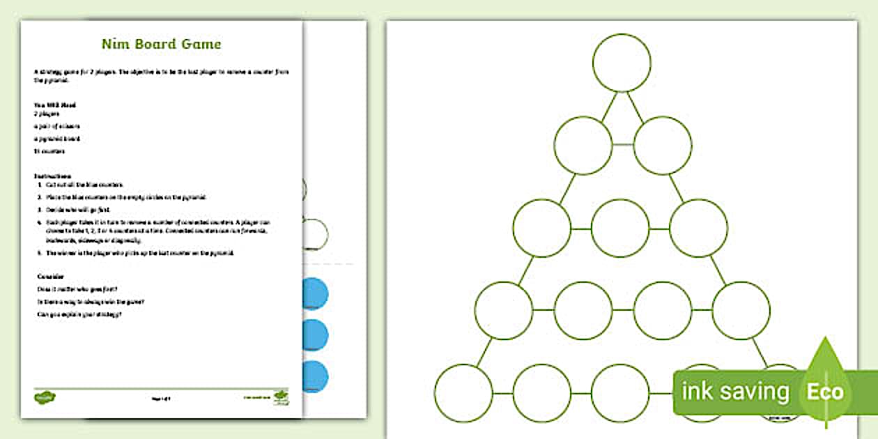👉 Nim Board Game Teacher Made Twinkl