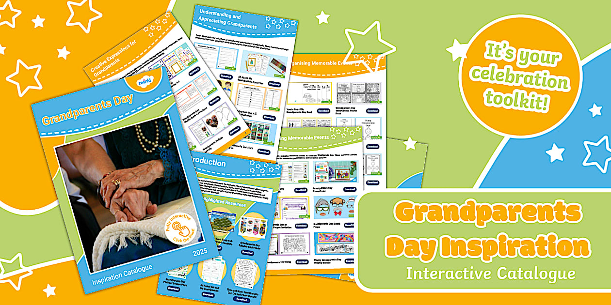 Honour grandparents with crafts, games, writing and heartfelt learning.