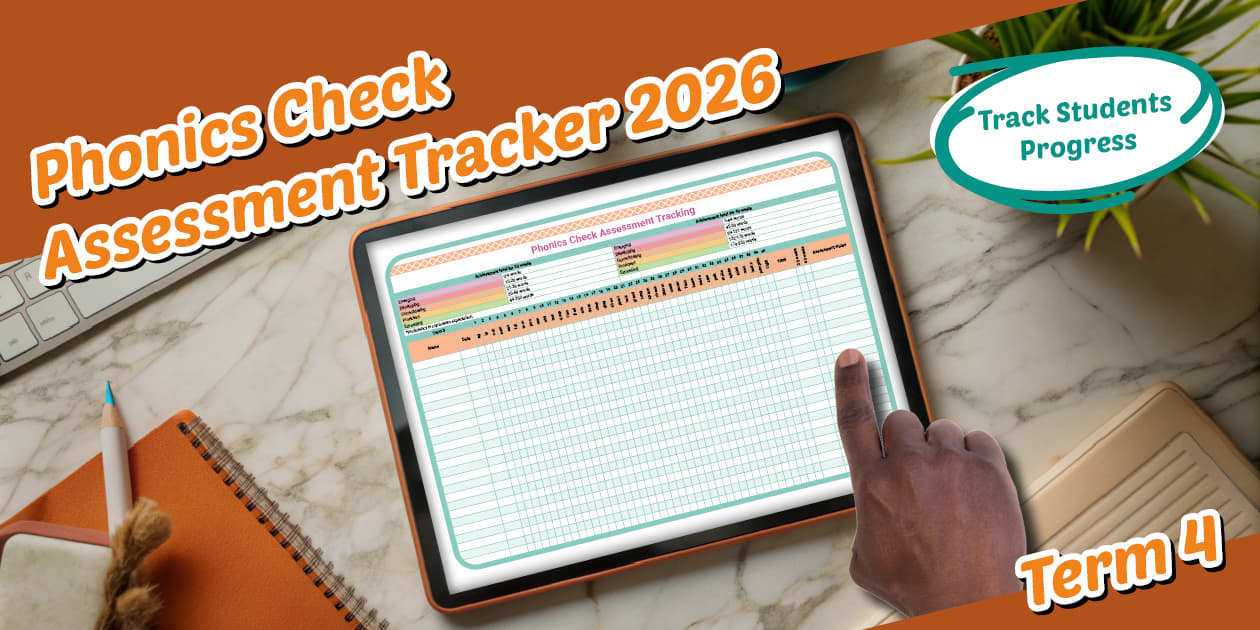 Phonics Check Tracker Term 4 2026