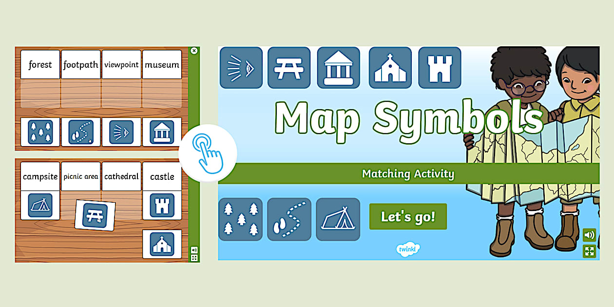 Map Symbols Interactive Matching Activity (professor feito)
