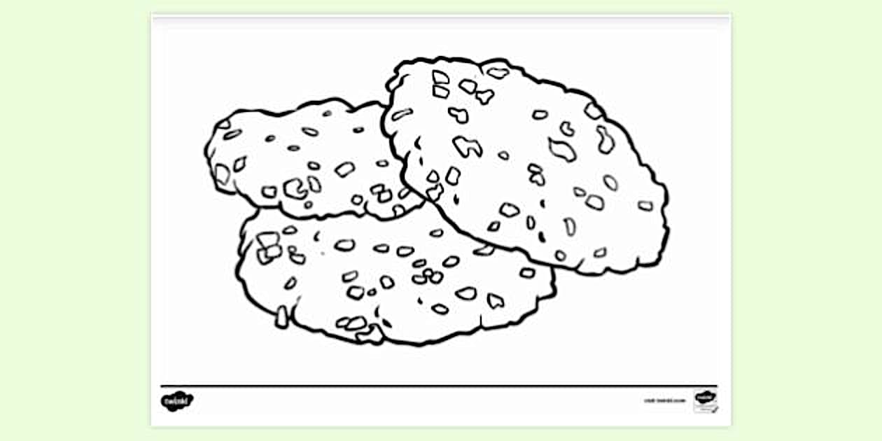 Anzac Biscuits Colouring Sheet (teacher made) - Twinkl