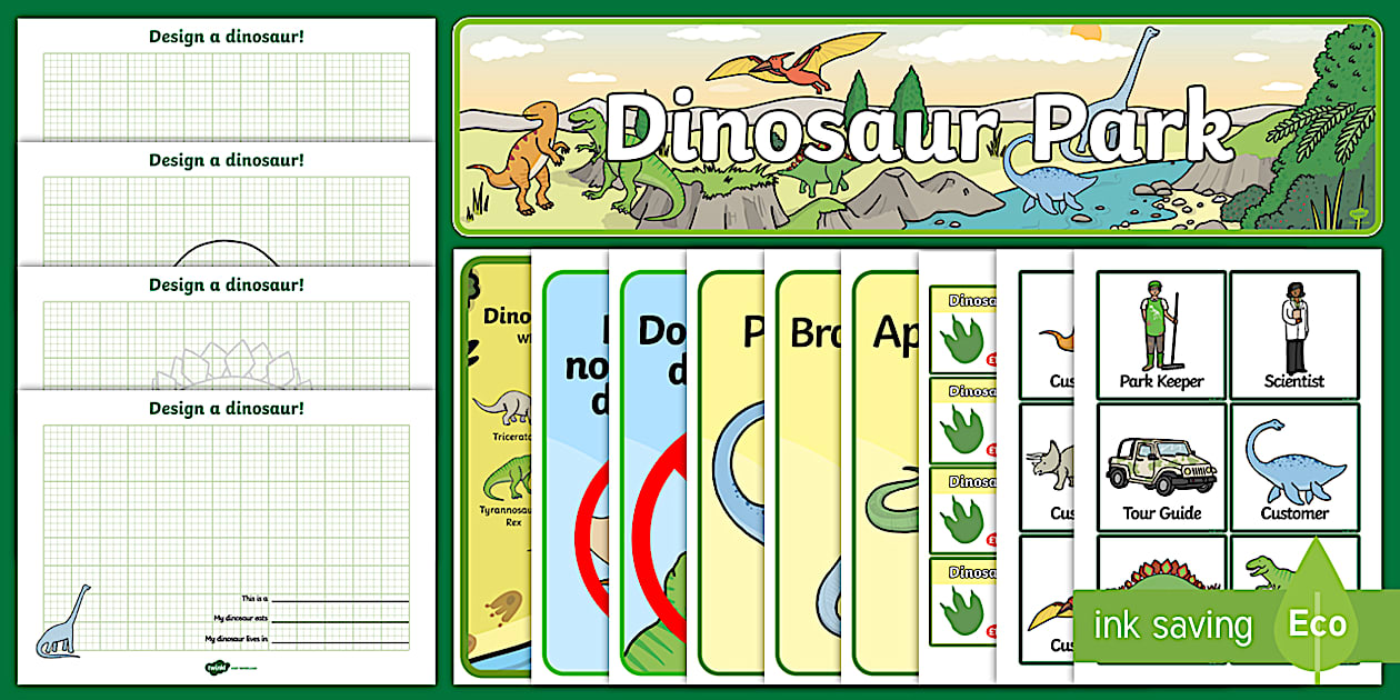 Dinosaur Role Play Area - Primary Resource (teacher made)