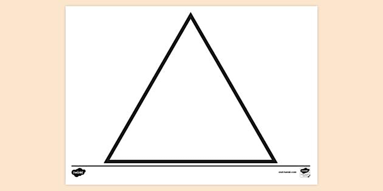 Equilateral Triangle Colouring Sheet | Colouring Sheets
