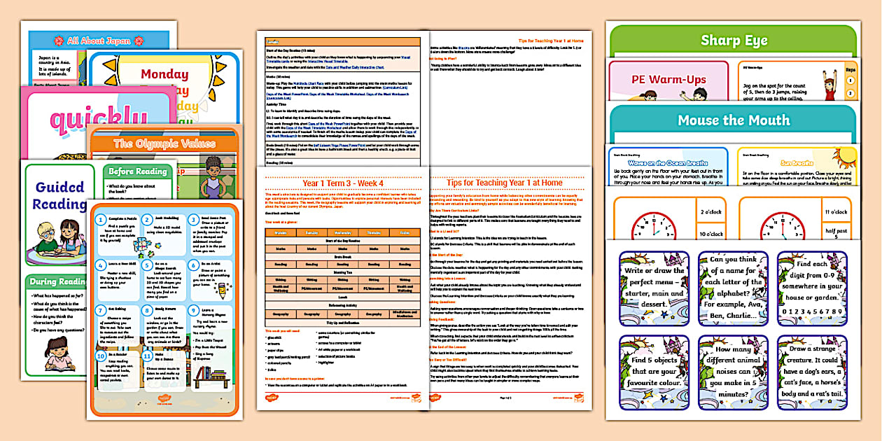 Year 1 Term 3 Week 4 Home Learning Pack