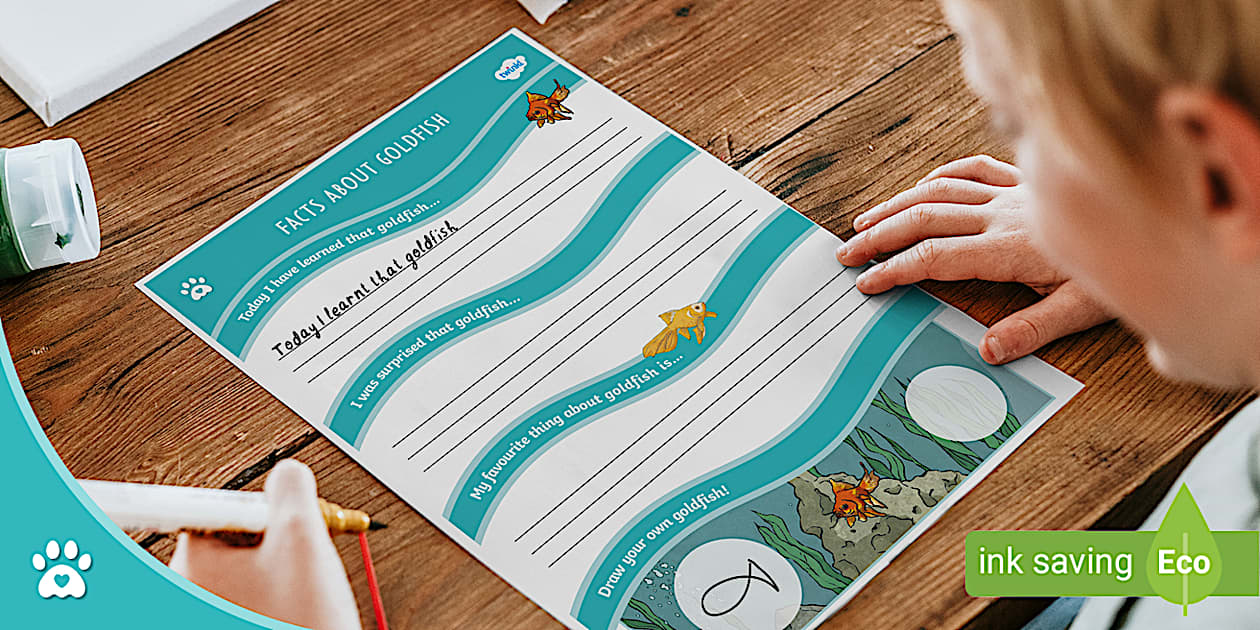 Facts about Goldfish - Activity Sheet - Fish - Twinkl Pets
